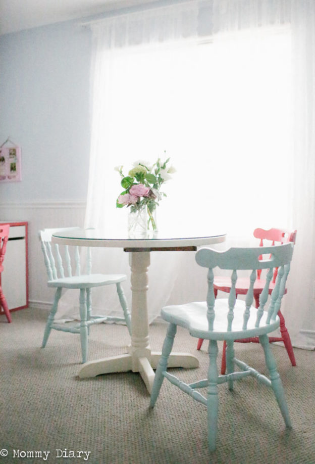 How To Repurpose Old Table And Chairs With Paint | Mommy Diary