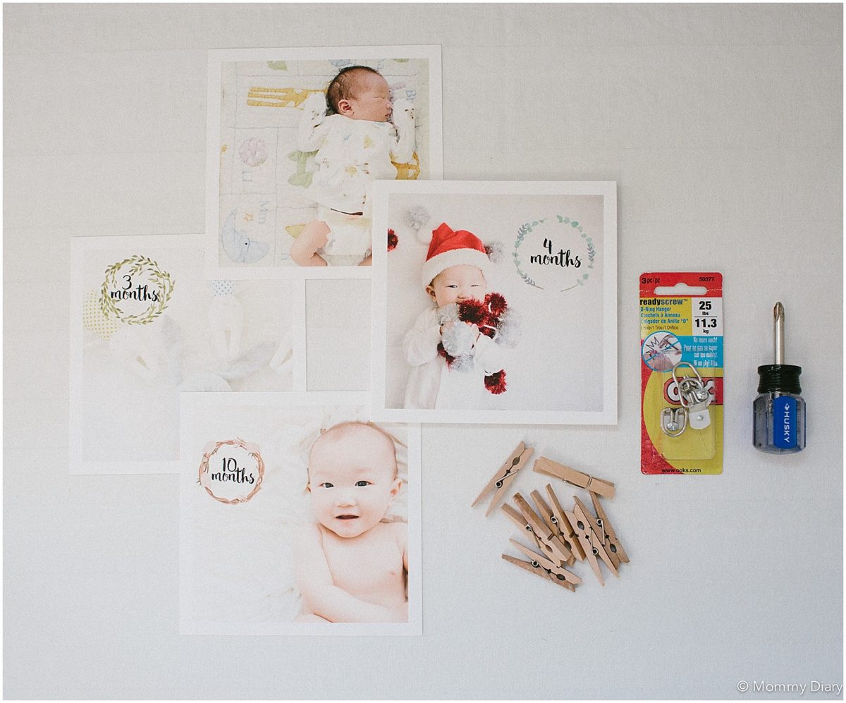 DIY Baby Milestone Collage + Frame | Mommy Diary