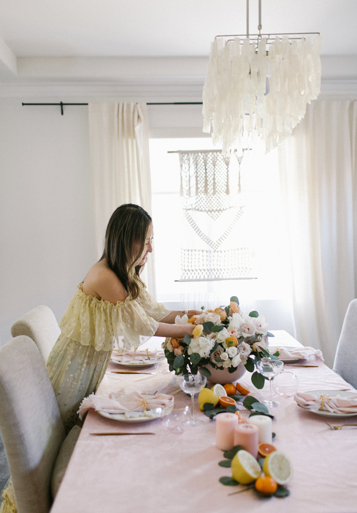 Spring Citrus Tablescape Theme | Mommy Diary ® - Lifestyle Blog