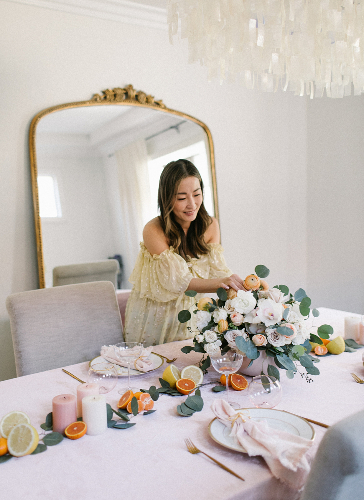 Spring Citrus Tablescape Theme | Mommy Diary ® - Lifestyle Blog