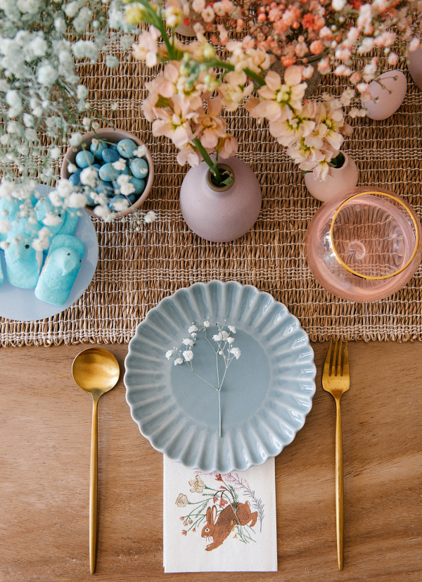 Pastel Rainbow Spring Tablescape | Mommy Diary