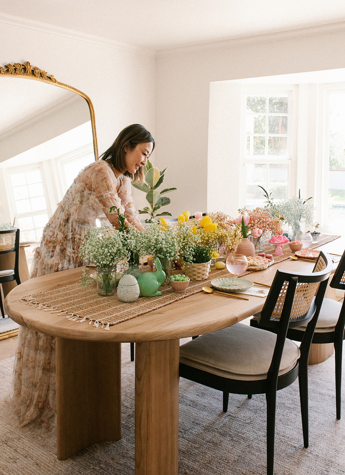 Pastel Rainbow Spring Tablescape | Mommy Diary