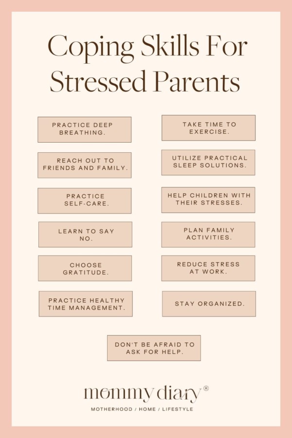 13 Coping Skills For Stressed Parents | Mommy Diary