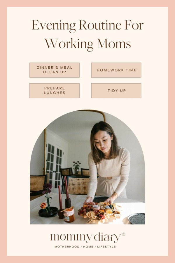 Evening Routine for Working Moms | Mommy Diary