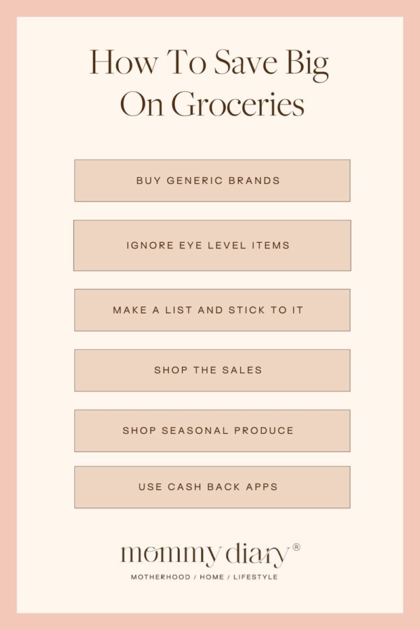 How To Save Big On Groceries | Mommy Diary