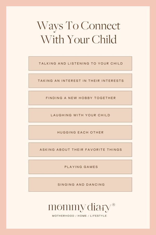 25 Ways To Connect With Your Child | Mommy Diary