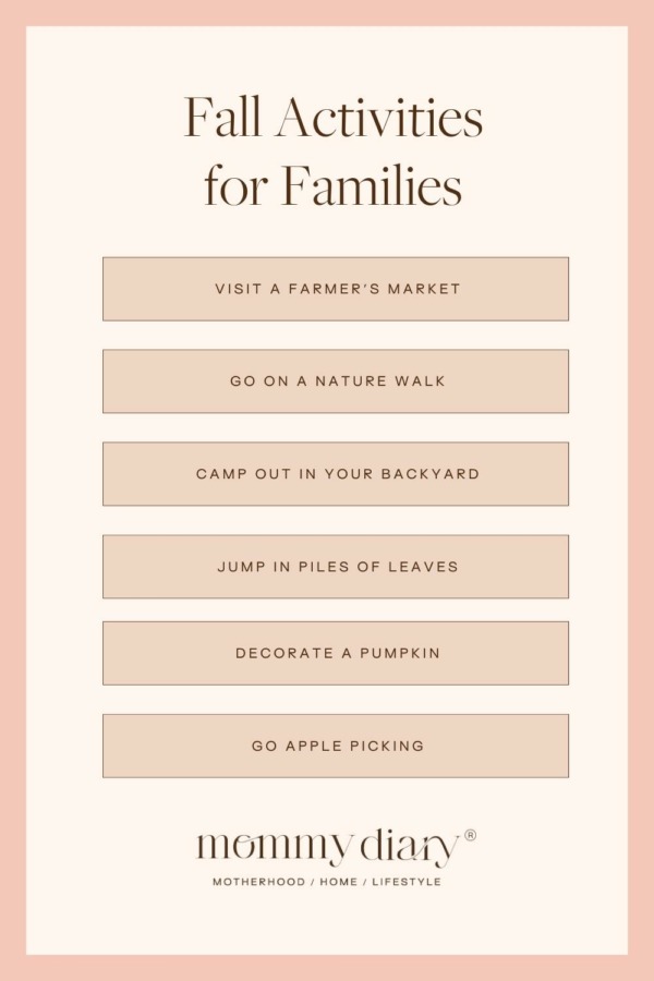 Fall Activities for Families | Mommy Diary