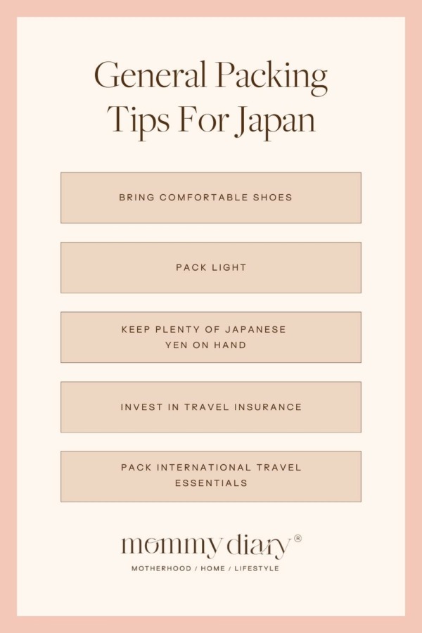 What To Pack For Japan | Mommy Diary