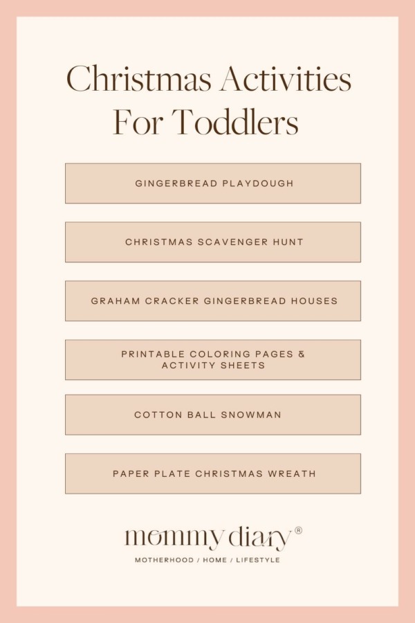 12 Christmas Activities For Toddlers | Mommy Diary