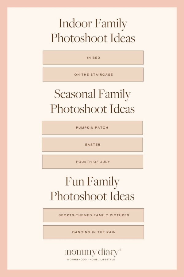15 Family Photoshoot Ideas | Mommy Diary