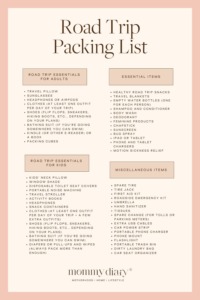 What to Pack for a Road Trip: The Ultimate Guide | Mommy Diary
