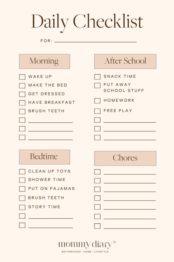 Creating a Chore Chart for Kids: Tips and Tricks | Mommy Diary