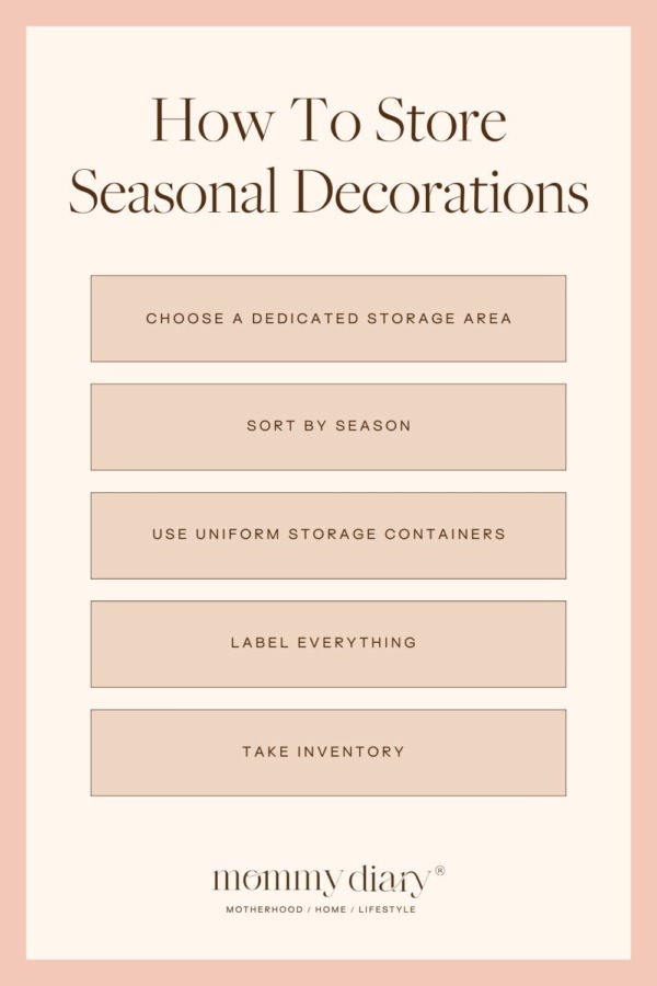 How To Store Seasonal Decorations | Mommy Diary